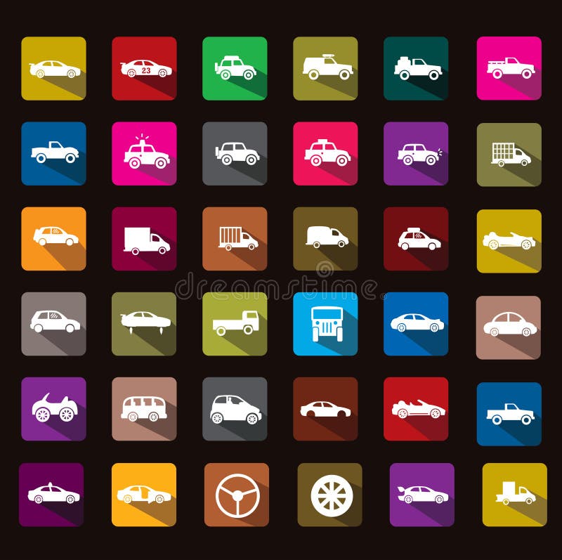 Icona dell'automobile illustrazione vettoriale. Illustrazione di piano ...