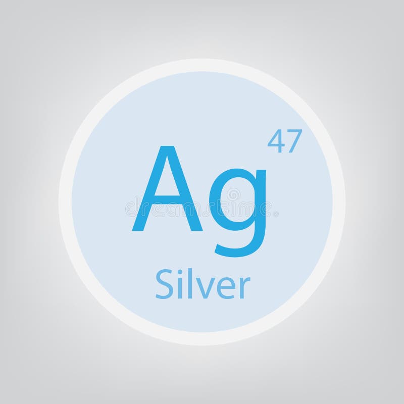 Argento - AG - Forma Esagonale Della Tavola Periodica Dell'elemento ...