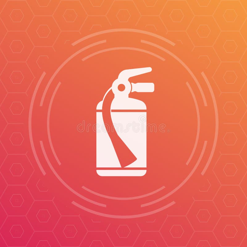 Icona Dell'estintore, Simbolo Di Vettore Illustrazione Vettoriale ...