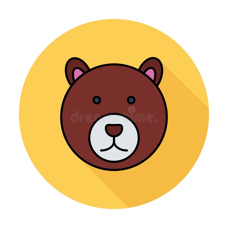 Icona dell'orso illustrazione vettoriale. Illustrazione di arte - 95785681