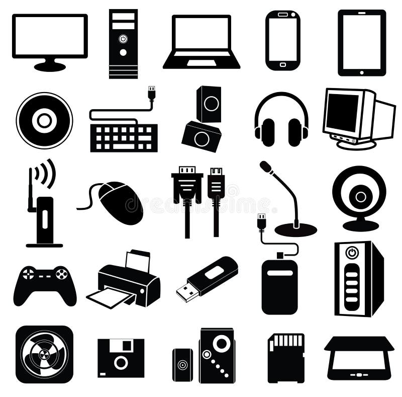 Icona Dell'unità Periferica Di Computer Illustrazione Vettoriale ...