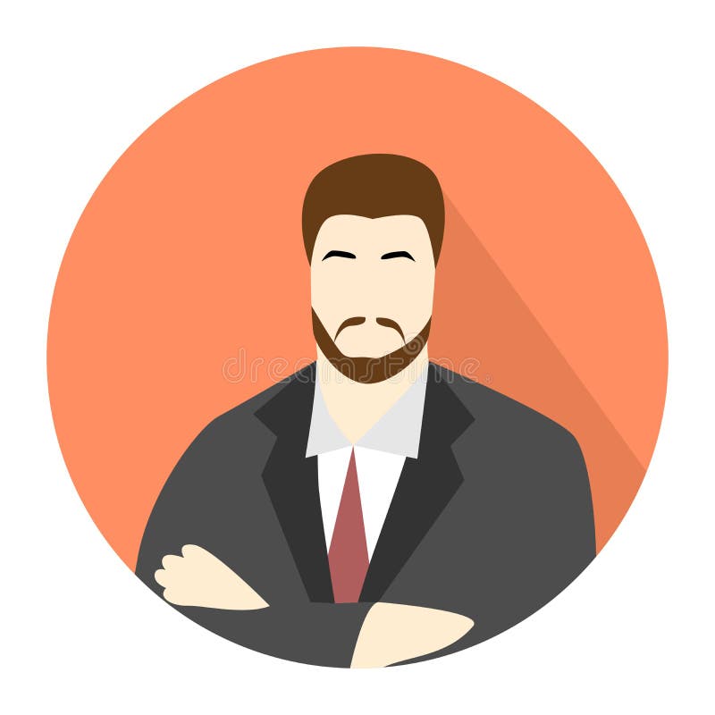 Icona dell'uomo di affari illustrazione vettoriale. Illustrazione di ...