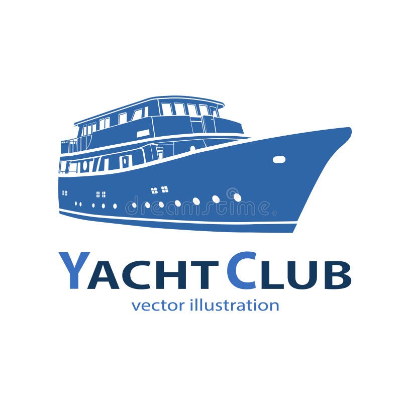 Icona Dell'yacht, Logo Della Nave Illustrazione Vettoriale ...