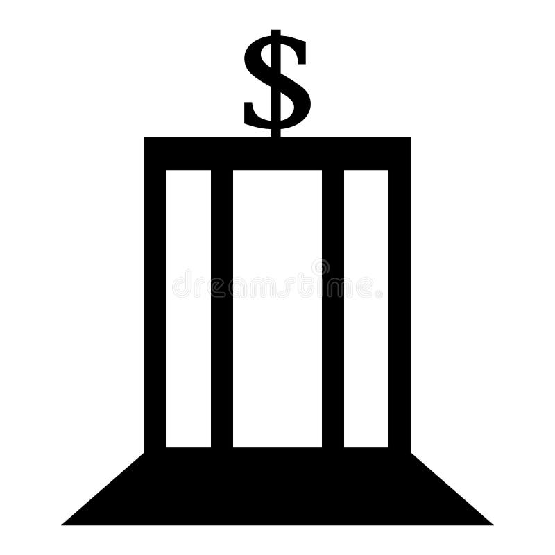 Icona della banca illustrazione vettoriale. Illustrazione di finanza ...