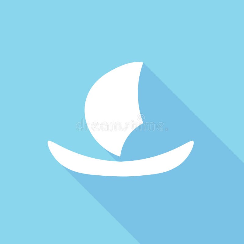 Icona della barca a vela illustrazione vettoriale. Illustrazione di ...