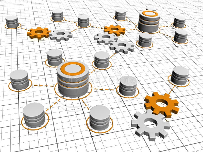 Icona del database illustrazione di stock. Illustrazione di calcolatore ...