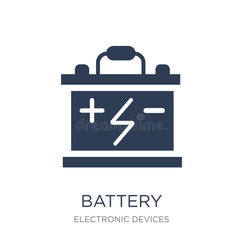 Icona Di Vettore Della Batteria Su Fondo Trasparente, Progettazione Di ...
