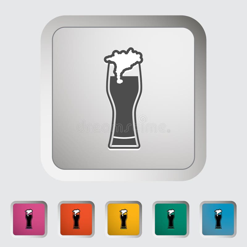 Icone Della Birra Di Vettore Illustrazione Vettoriale - Illustrazione ...