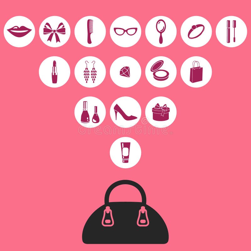 Icona della borsa illustrazione vettoriale. Illustrazione di elemento ...