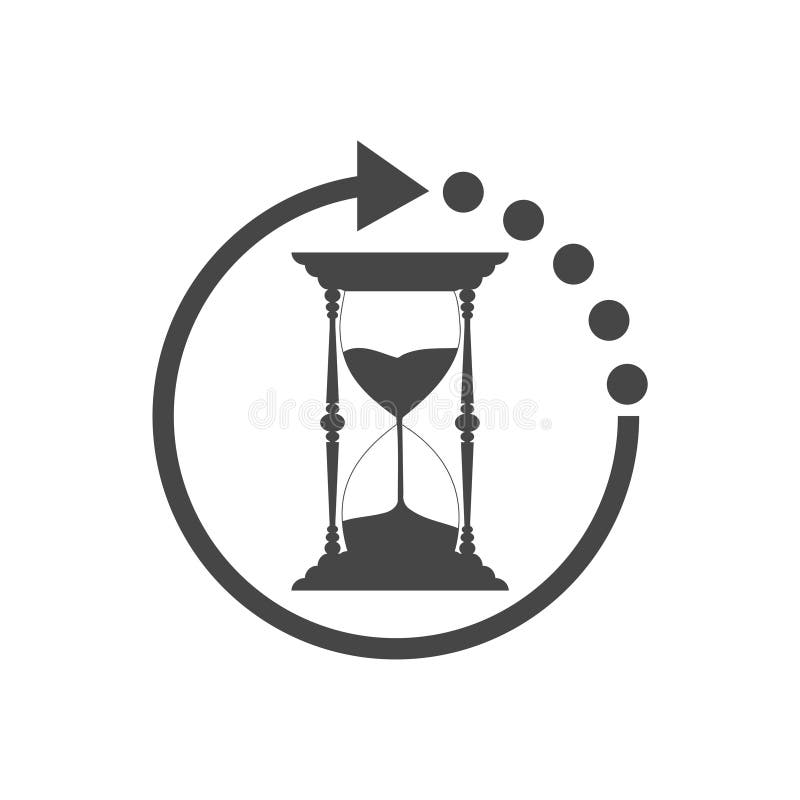 Clessidra Nera, Sandglass, Temporizzatore Della Sabbia, Icona Dell ...