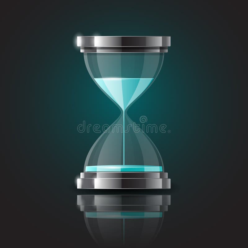 Icona della clessidra illustrazione vettoriale. Illustrazione di ...