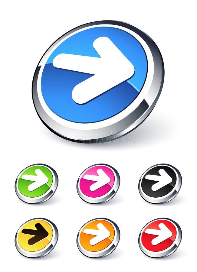 Icona Vettore Freccia Destra Simbolo Freccia Nera Illustrazione ...