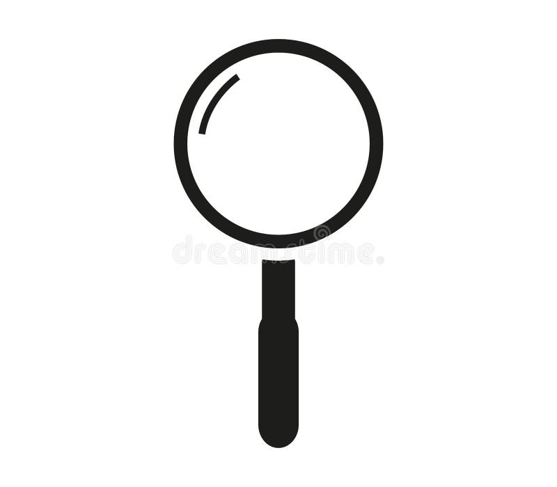Icona Lente D'ingrandimento Illustrazione di Stock - Illustrazione di ...