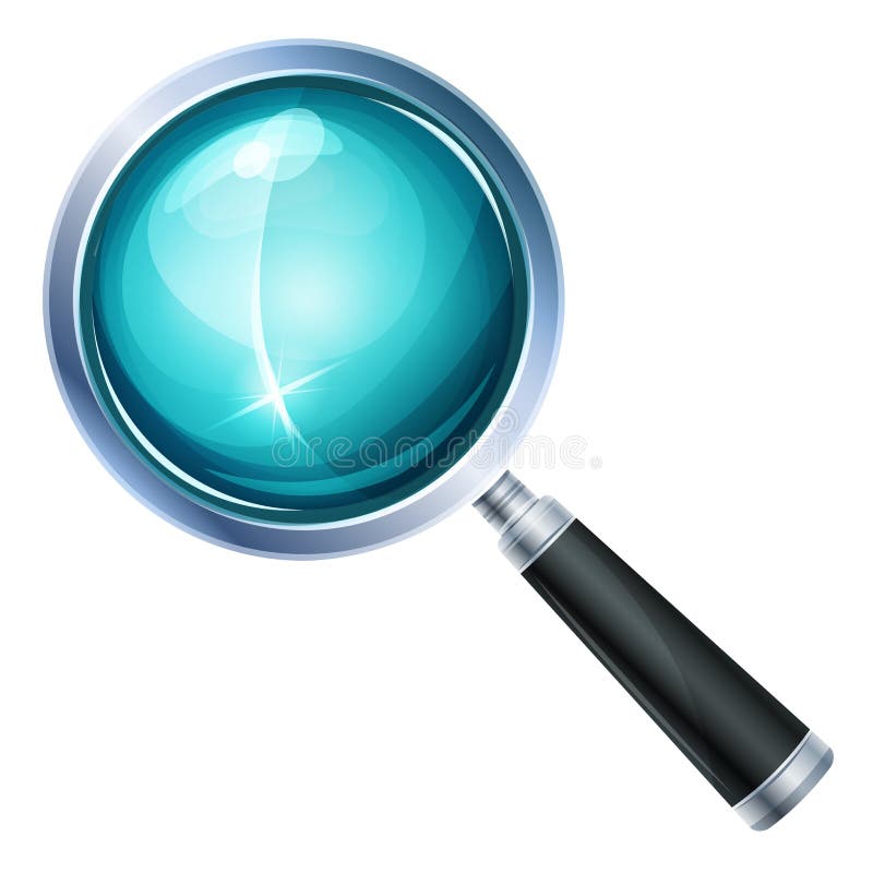 Icona Della Lente D'ingrandimento Isolata Illustrazione Vettoriale ...