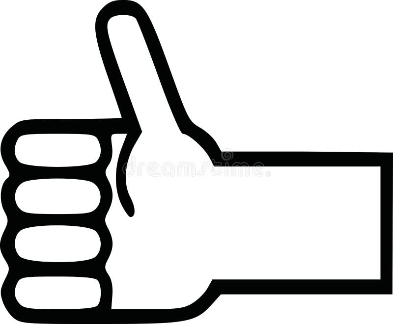 Icona Della Mano Con Il Pollice in Su Illustrazione Vettoriale ...