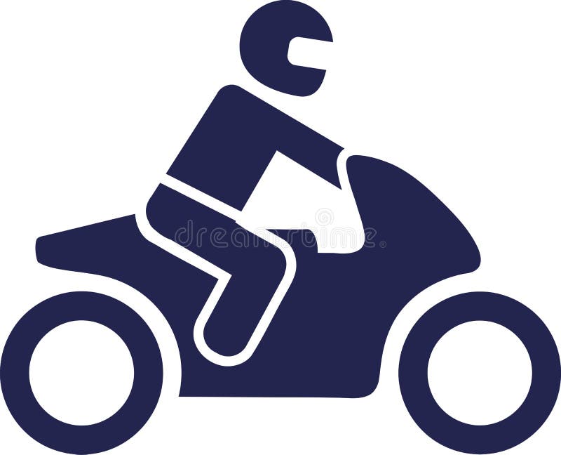Segno E Simbolo Di Vettore Dell'icona Della Motocicletta Isolati Sul ...