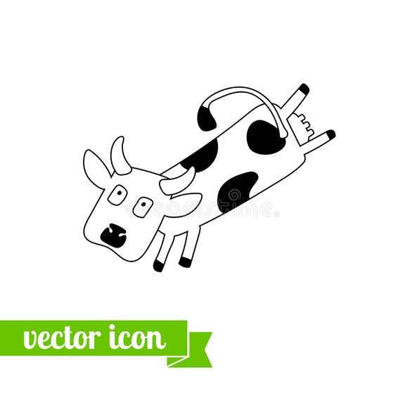 Icona 3 della mucca illustrazione di stock. Illustrazione di mucca ...