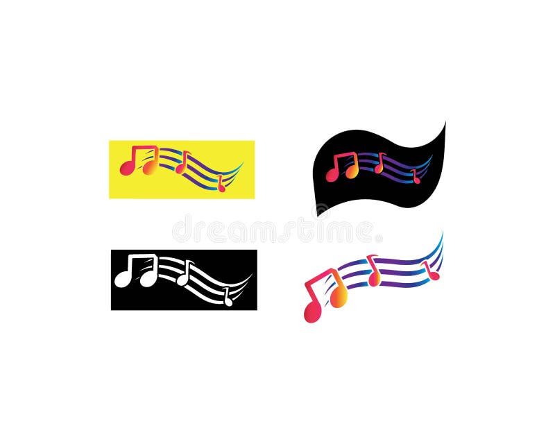 Icona della nota di musica illustrazione vettoriale. Illustrazione di ...