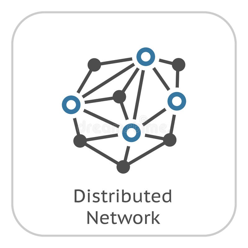 Illustrazione Del Sistema Di Rete Decentralizzato Illustrazione di ...