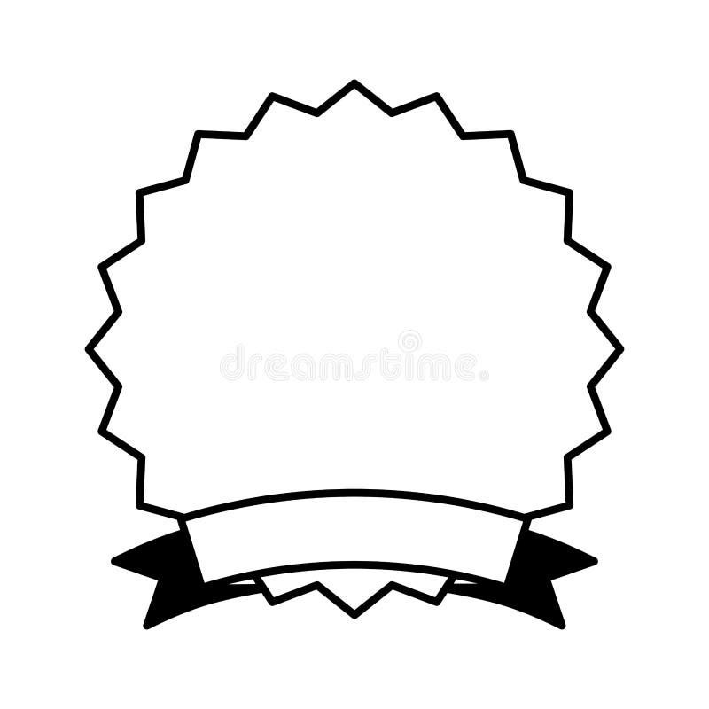 Icona Della Siluetta Del Bollo Del Cerchio Illustrazione Vettoriale ...