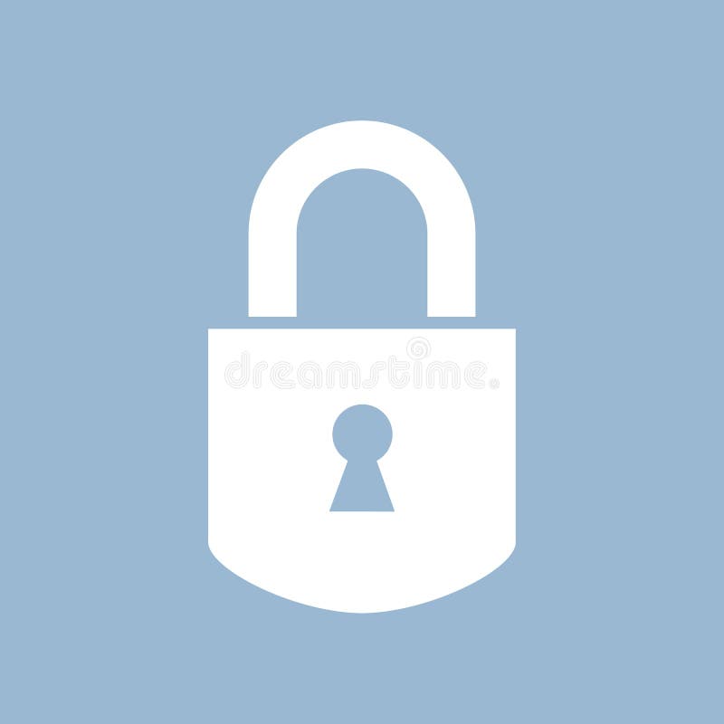 Simbolo Del Segno Dell'icona Di Vettore Del Lucchetto Illustrazione ...
