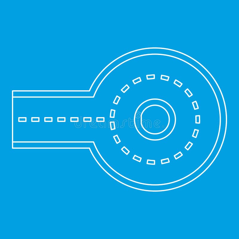 Icona Della Strada Asfaltata, Stile Del Profilo Illustrazione ...