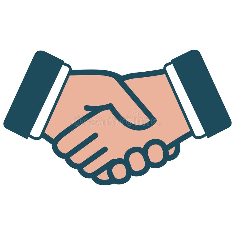 Icona Della Stretta Di Mano Illustrazione Vettoriale - Illustrazione di ...
