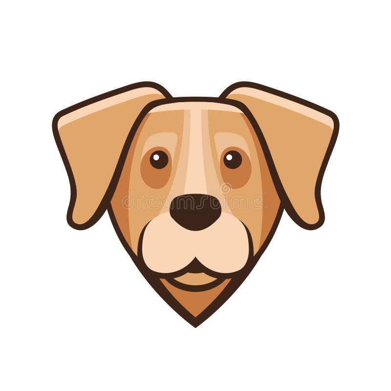 Logo Della Testa Di Cane Di Labrador Illustrazione Vettoriale ...