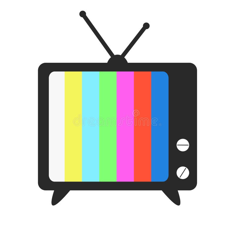 Icona della TV illustrazione di stock. Illustrazione di vecchio - 45858673