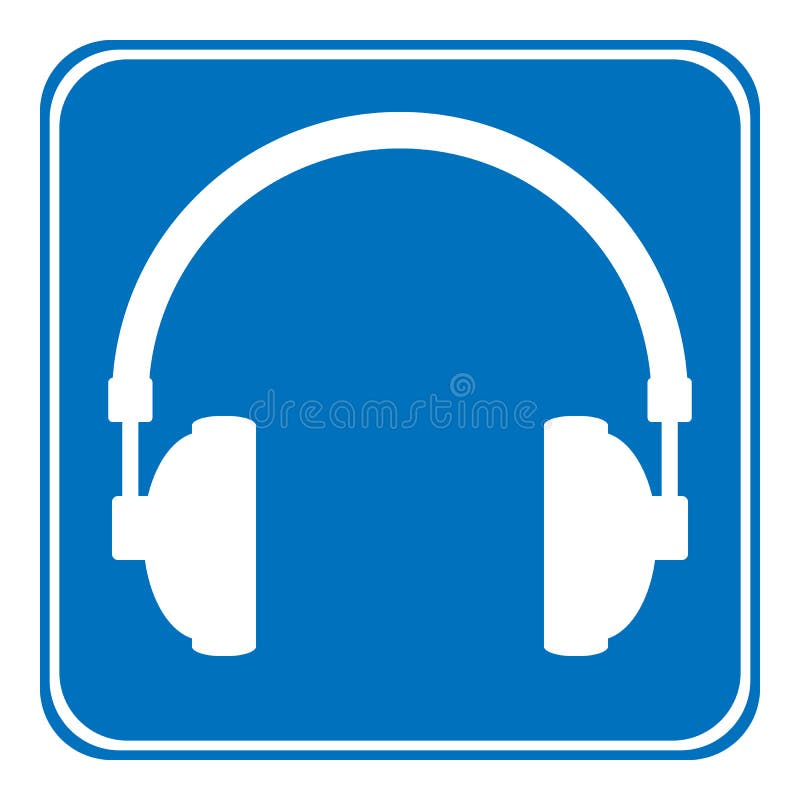 Icona Delle Cuffie Su Bianco Illustrazione di Stock - Illustrazione di ...