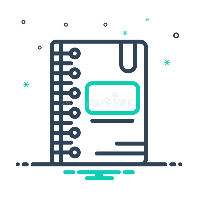 Icona Di Combinazione Per Agenda, Programmazione E Programma ...