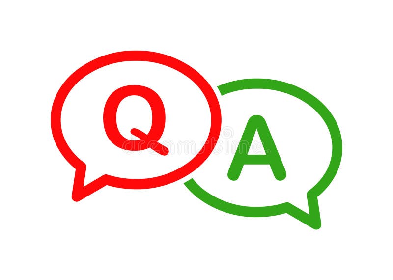 Icona Di Domande E Risposte Della Bolla Illustrazione Vettoriale ...
