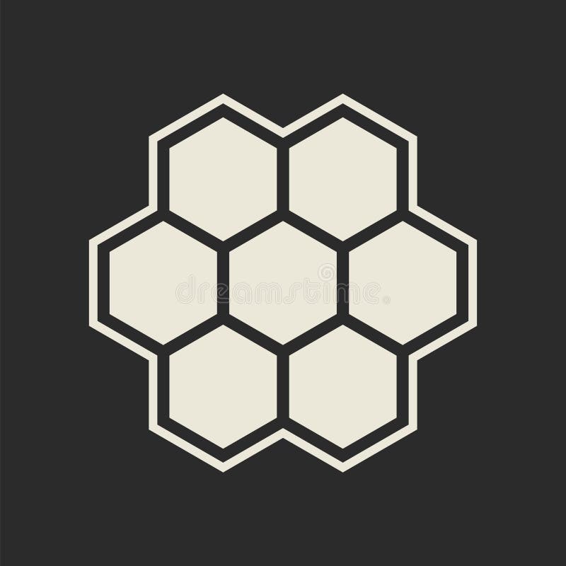 Esagono a Sei Facce Del Poligono Di Vettore Dell'icona Di Esagono ...