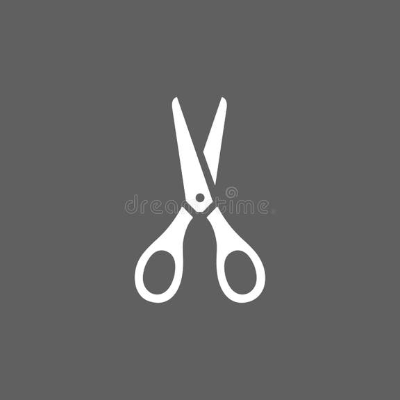 Icona di forbici illustrazione vettoriale. Illustrazione di figura ...