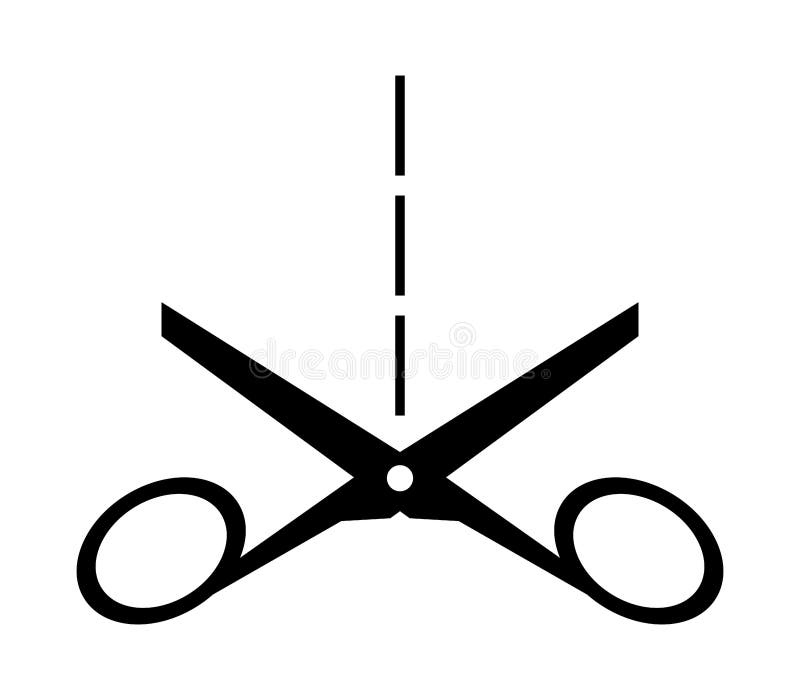 Icona Di Forbici Che Taglia Illustrazione di Stock - Illustrazione di ...