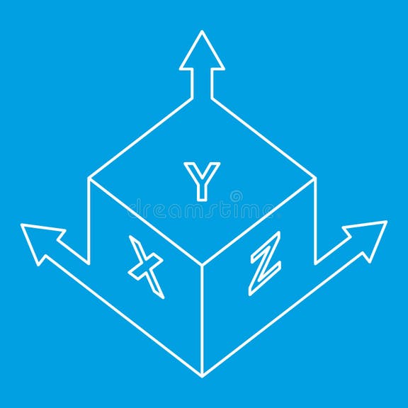 Icona Di Larghezza E Di Altezza, Stile Del Profilo Illustrazione ...