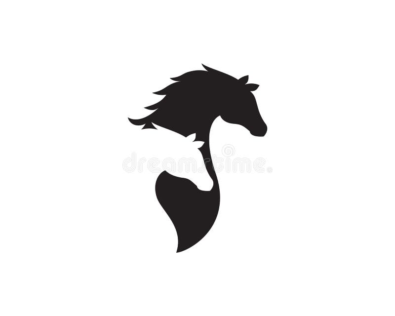 Icona Di Logo Template Vector Del Cavallo Illustrazione Vettoriale ...