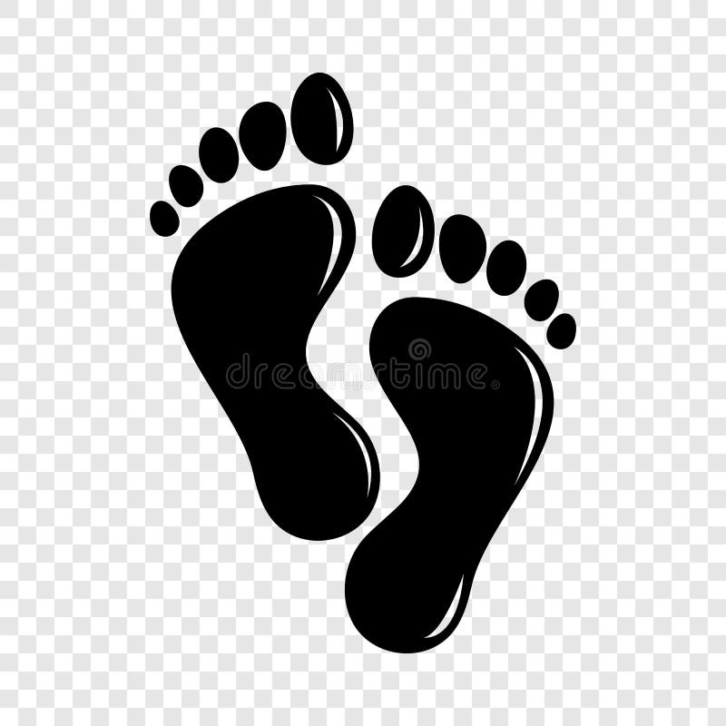 Illustrazione Stabilita Di Vettore Dell'icona Di Orme Isolata ...