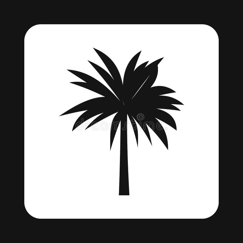 Icona Di Palma, Stile Semplice Illustrazione Vettoriale - Illustrazione ...