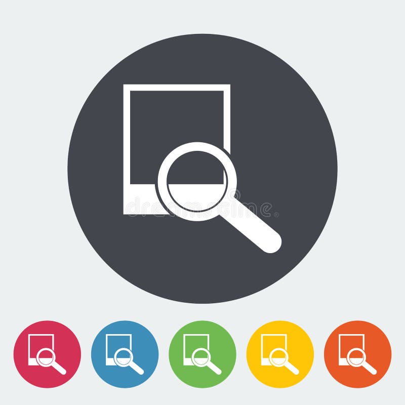 Icona Di Ricerca Della Foto Illustrazione Vettoriale - Illustrazione di ...