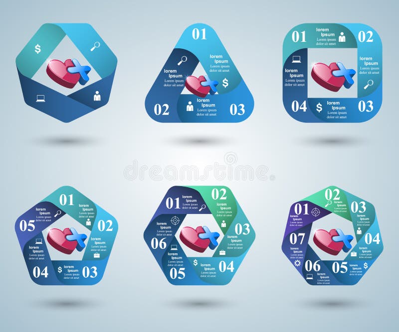 Icona Di Salute Infographic Medico 3D Illustrazione Vettoriale ...