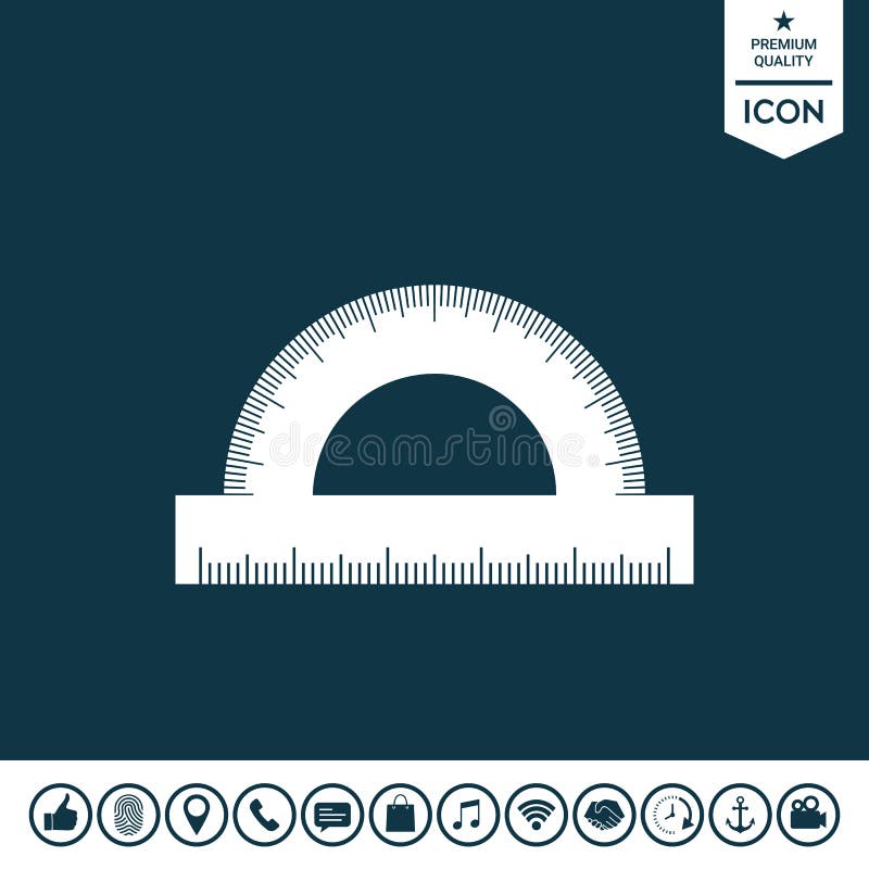 Icona Di Simbolo Del Goniometro Illustrazione Vettoriale ...