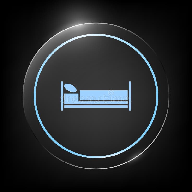 Icona di simbolo del letto illustrazione vettoriale. Illustrazione di ...