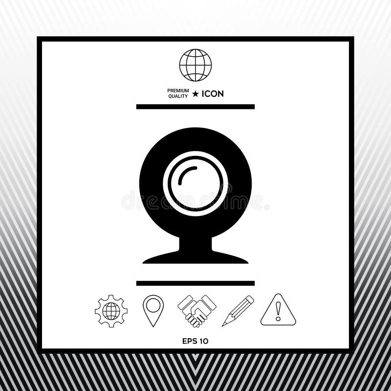 Icona Di Simbolo Del Webcam Illustrazione Vettoriale - Illustrazione di ...