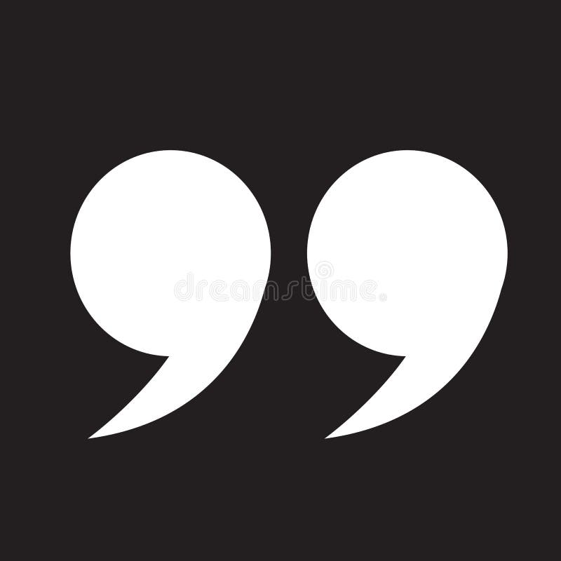 Icona Di Simbolo Delle Virgolette Illustrazione Vettoriale ...