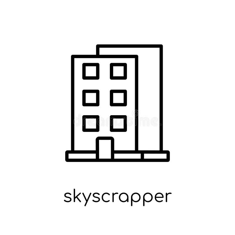 Icona Di Skyscrapper Dalla Raccolta Illustrazione Vettoriale ...