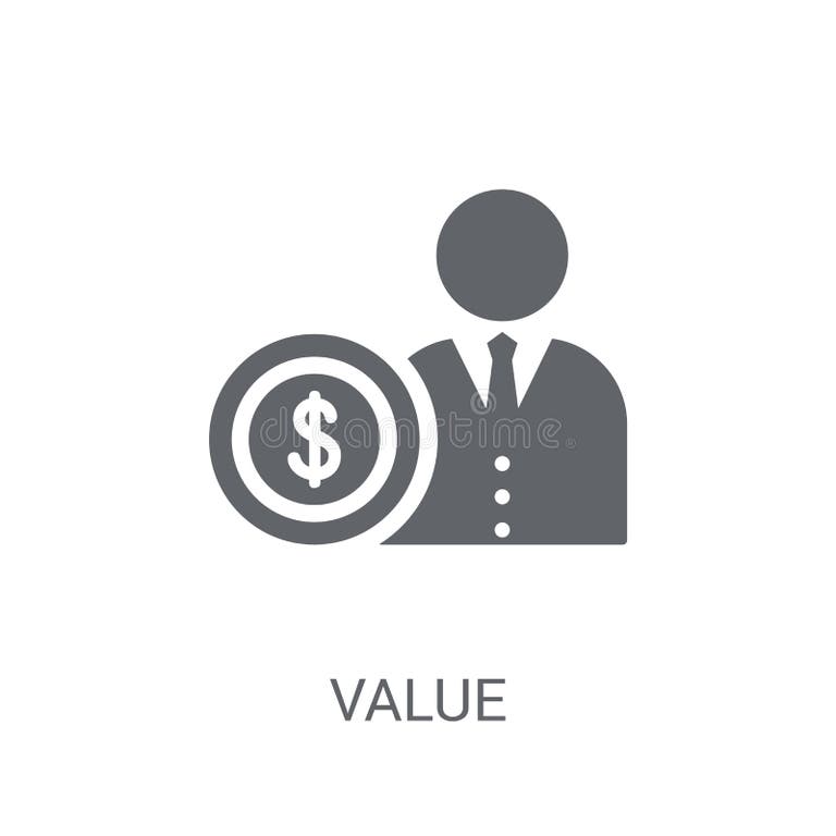Icona di valore illustrazione vettoriale. Illustrazione di servizio ...