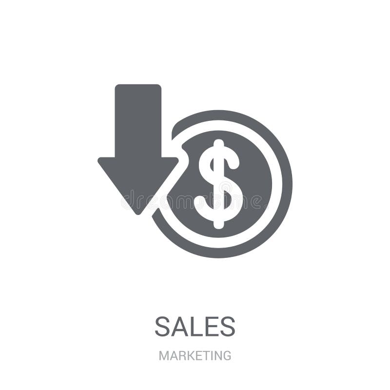 Logo Dell'icona Di Vendite Con Merda Illustrazione Vettoriale ...