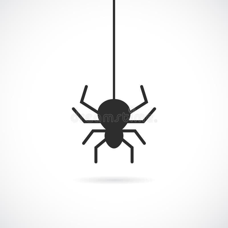 Icona di vettore del ragno illustrazione vettoriale. Illustrazione di ...