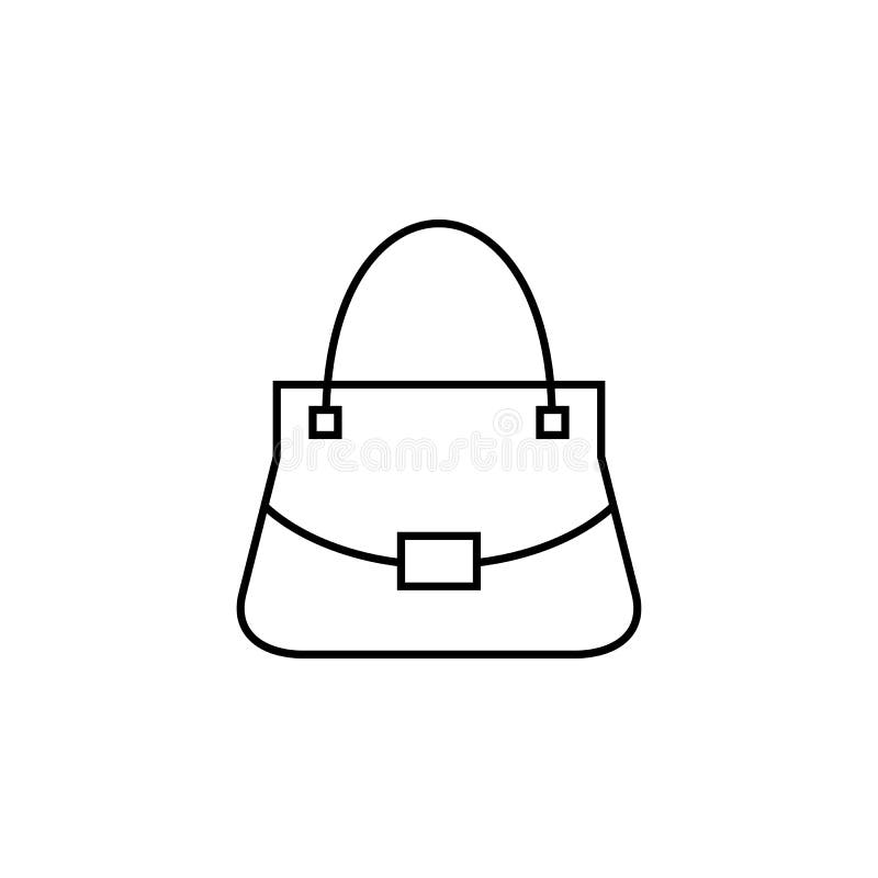 Icona Di Vettore Della Borsa Della Donna Illustrazione Vettoriale ...